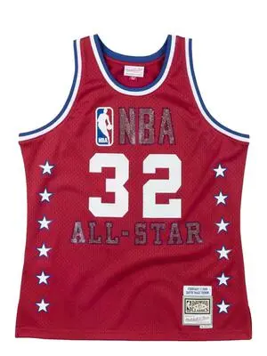 Mitchell & Ness Nba Magic Johnson Rhinestone Swingman Vest - Red