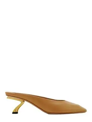 SALVATORE FERRAGAMO Square-Toe Mules