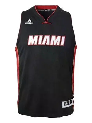 Adidas X Nba Miami Heat V-neck Top - Black
