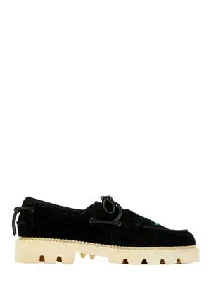 COLLEGIUM Beaded Lace-up Sneakers - Black