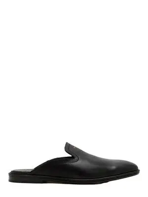FERRAGAMO Logo Slippers - Black