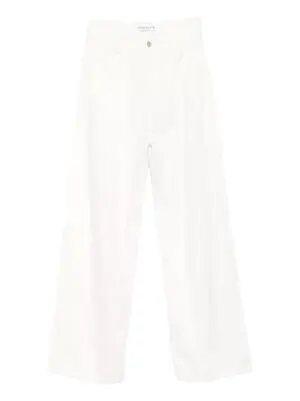 ICON DENIM LA Poppy Lyocell Denim Trousers - White