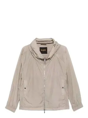 MOORER Hooded Zip Jacket - Neutrals