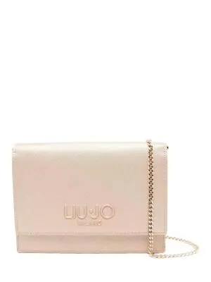 Liu Jo Embossed Chain Clutch Gold