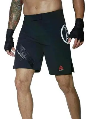 REEBOK Mma Printed Shorts - Black