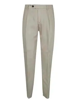 Eleventy Pleated Trousers - Neutrals