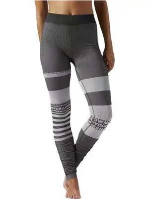 REEBOK Striped Leggings - Grey