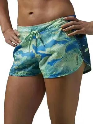 REEBOK Camouflage-print Shorts - Blue