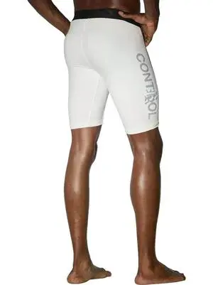 REEBOK Logo Compression Shorts - White