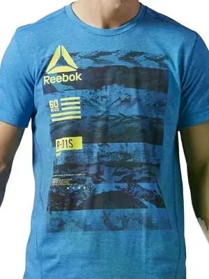 REEBOK One Series Speedwick Graphic T-shirt - Blue