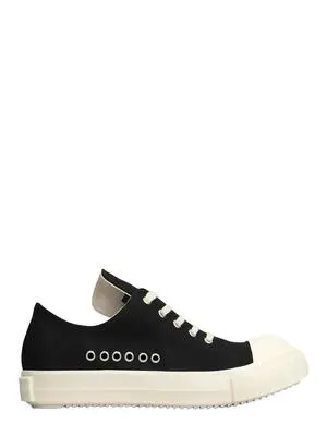 Rick Owens Temple Eyelet Lace-up Sneakers - Black