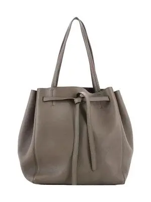 Celine Phantom Tie Cabas Leather Medium Tote Bag - Neutrals