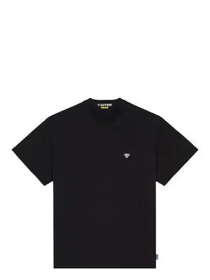 IUTER Heart Logo Cotton T-shirt - Black