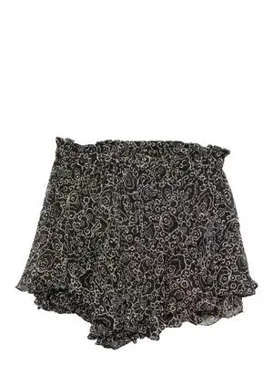 MARANT ETOILE Sornel Ruffled Shorts - Black