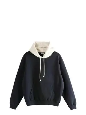 Auralee Colour-block Hoodie - Blue