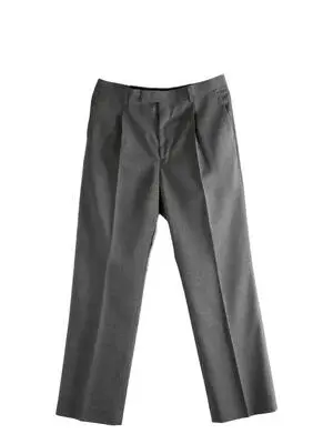 Auralee Summer Twist Pleated Trousers - Grey