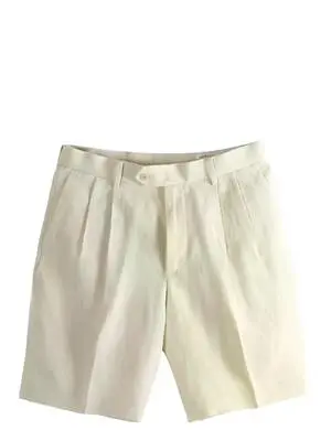 Auralee Pleated Chino Shorts - Neutrals