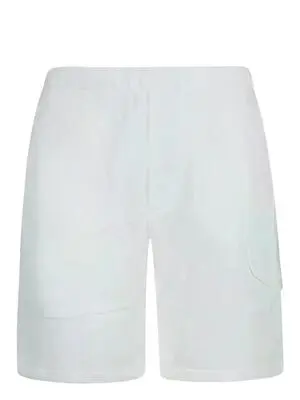 C.P. COMPANY Elasticated-waistband Cargo Shorts - White