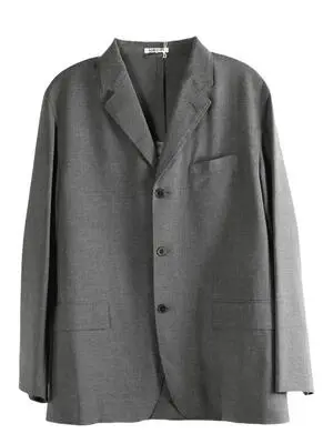 Auralee Summer Twist Single-breasted Blazer - Grey
