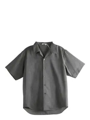 Auralee Summer Twist Short-sleeve Shirt - Grey