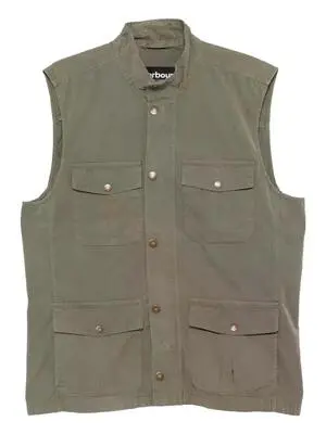 Barbour Buttoned Pocket Gilet - Green