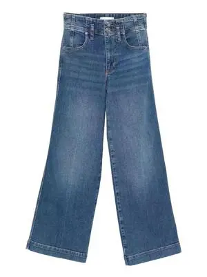 FRAME The Seamed Double-button Jeans - Blue