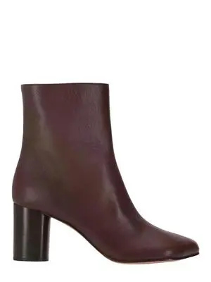 NICCOLO PASQUALETTI Obliqua Leather Ankle Boots Brown