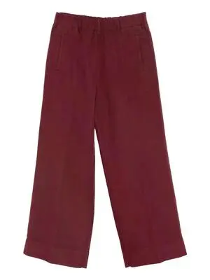 ROSSO 35 Elasticated Cropped Trousers - Red