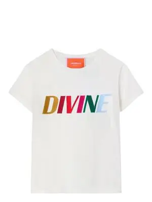 La DoubleJ Embroidered T-shirt - White