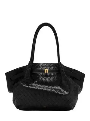 Jw Pei Medium Hana Woven Tote Bag - Black