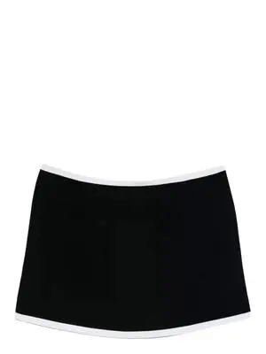 Iceberg Contrasting Trim Mini Skirt - Black