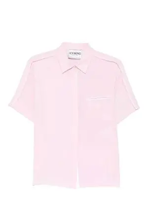 Iceberg Pocket Piped Top - Pink