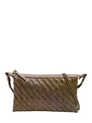 Benedetta Bruzziches Woven Cross Body Bag - Green