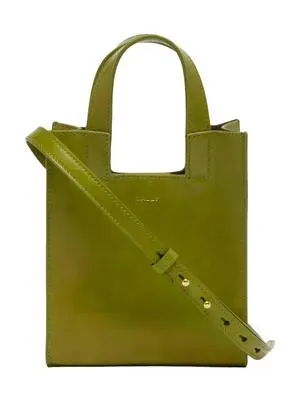 Bally Leather Tote Bag - Green