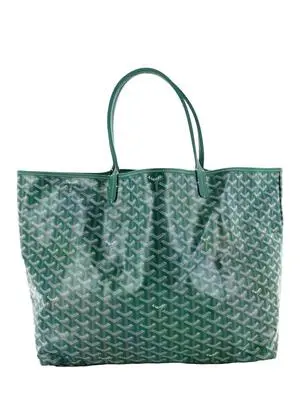 Goyard Saint Louis Coated Canvas Gm Tote Bag - Green