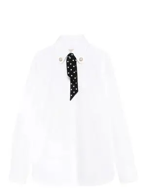 Valentino Garavani Polka Dot Detail Shirt - White