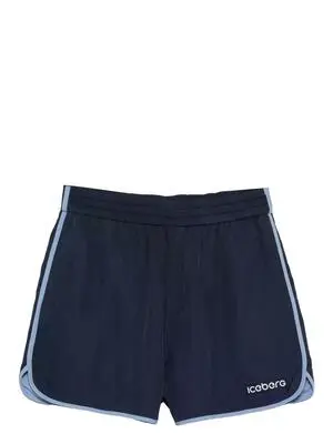 Iceberg Contrasting-trim Shorts - Blue