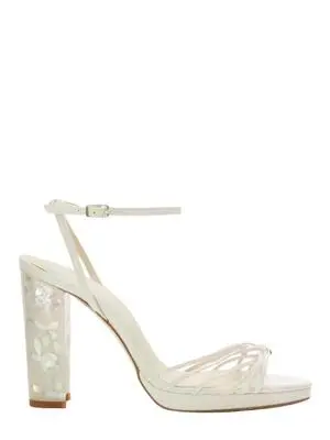 FREYA ROSE Rosalina Ankle-strap Heeled Sandals - White