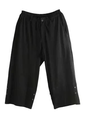 Yohji Yamamoto Button-detailed Trousers - Black