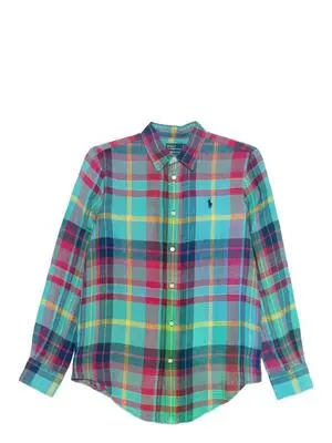 Polo Ralph Lauren Checked Long Sleeve Shirt - Blue