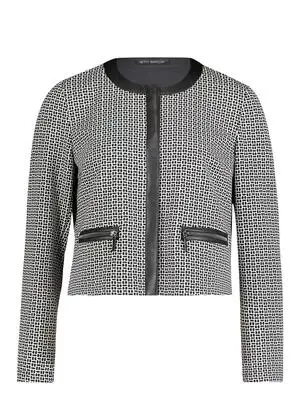 BETTY BARCLAY Geometric-print Jacket - Neutrals