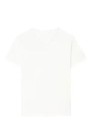 Zadig&Voltaire Monastir V-neck Cotton T-shirt - White
