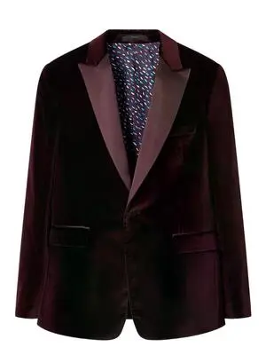 Paul Smith The Soho Velvet Blazer - Red