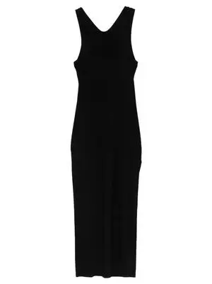 Norma Kamali Racer Long Maxi Dress - Black
