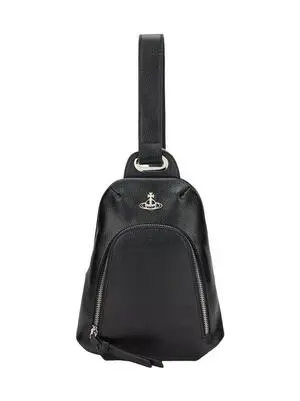 VIVIENNE WESTWOOD Orb-detail Zip-fastening Backpack - Black