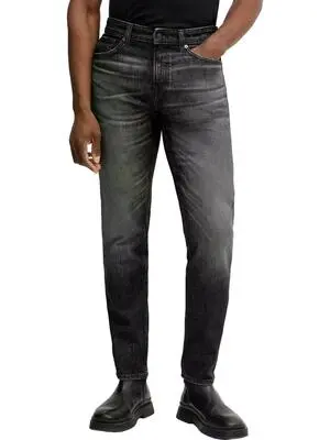 BOSS Faded-effect Jeans - Grey