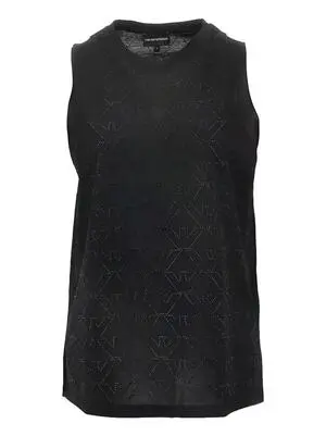 Emporio Armani Patterned Vest - Black