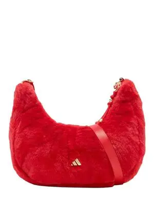 Adidas Faux-fur Crossbody Bag - Red