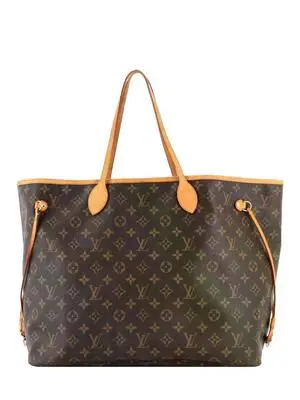 LOUIS VUITTON Neverfull Monogram Canvas Gm Tote Bag - Brown