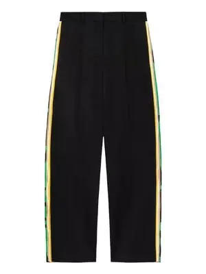 Loewe Belt-loop Side-stripe Trousers - Black